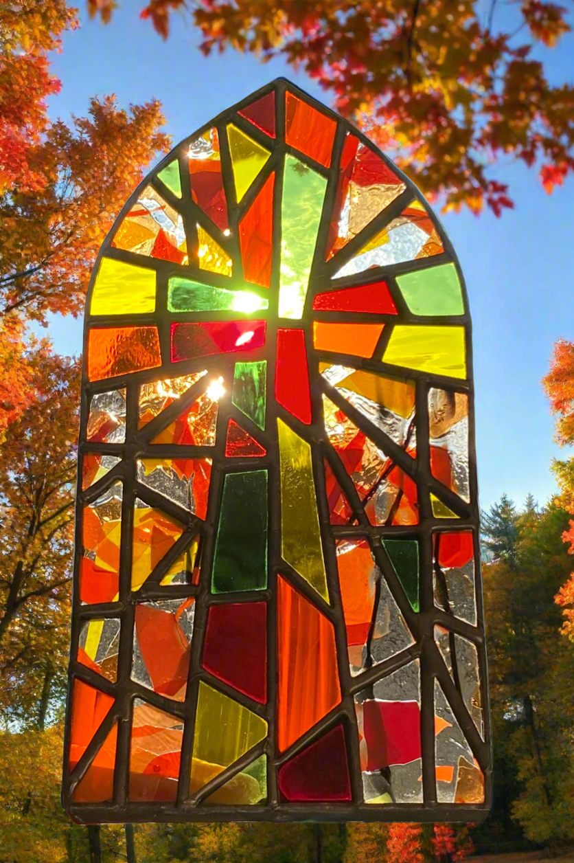 Autumn Cathedral Window – Wier Art Glass